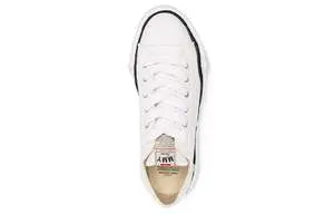 Mihara Yasuhiro Peterson Og Sole Canvas Low Top Sneakers - White/cream