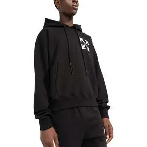 Off-White Arrows Logo Cotton Hoodie