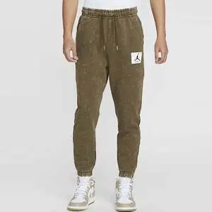 JORDAN Solid Color Drawstring Pants Khaki - Default Colorway