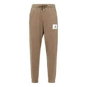 JORDAN Solid Color Drawstring Pants Khaki - Default Colorway