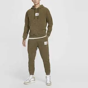 JORDAN Solid Color Drawstring Pants Khaki - Default Colorway