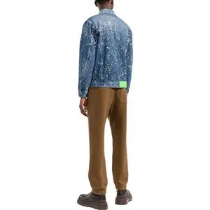 Off-White Denim Paint Splatter Trucker Jacket