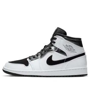 JORDAN Air Jordan 1 Mid Sneakers White/black/silver