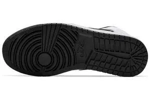 JORDAN 1 Mid Sneakers - White/black/silver