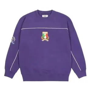 PALACE Crewneck Sweatshirt With Italy Soccer/football Logo - Purple