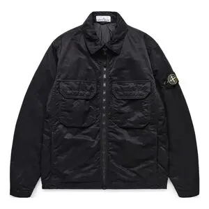 Stone Island Quilted Jacket With Pocket Detail - Black