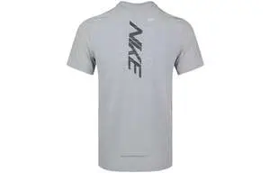 Nike Dri-fit Breathe Rise 365 Hb Gx Short Sleeve Shirt - Grey/multi-color