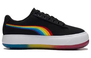 PUMA Suede Mayu Prism Low Top Platform Sneakers - Black