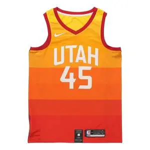 Nike Nba Utah Jazz 45 Mitchell Fan Edition Jersey - Orange