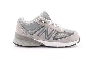 NEW BALANCE 990v5 Suede And Mesh Sneakers - Gray