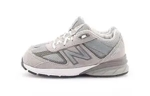NEW BALANCE 990v5 Suede And Mesh Sneakers - Gray