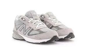 NEW BALANCE 990v5 Suede And Mesh Sneakers - Gray