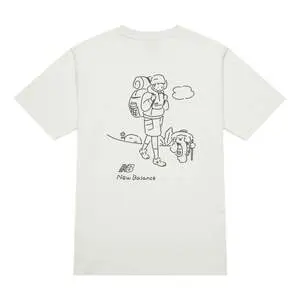 NEW BALANCE Hiking Graphic T-shirt Asia Sizing - White