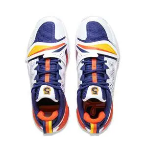 LI-NING Badfive Furious 2 Sneakers - White/blue/orange