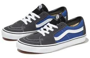 VANS Sk8-low Skate Sneakers - Black/blue