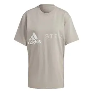 Adidas By Stella Mccartney Logo Print T-shirt - Grey