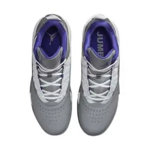 JORDAN Air Stay Loyal High Top Sneakers - Gray/blue/white