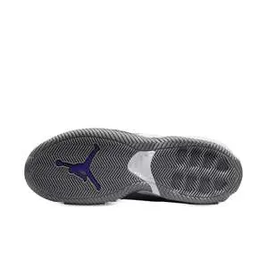 JORDAN Air Stay Loyal High Top Sneakers - Gray/blue/white