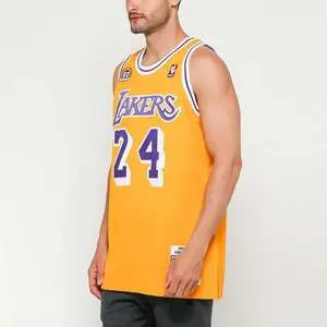 Mitchell & Ness Nba Los Angeles Lakers Kobe Bryant 24 Authentic Jersey - Yellow