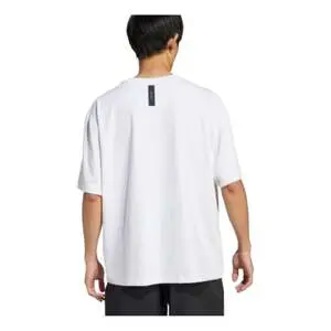 Adidas Z.n.e. Loose-fit T-shirt Asia Sizing 'white Black - White/black