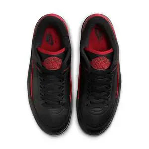 JORDAN 2 Retro Low - Black/fire Red/cement Grey