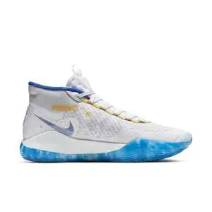 Nike Zoom Kd "warriors Home" Athletic Sneakers - White/amarillo-game Royal