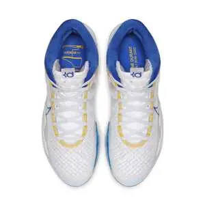 Nike Zoom Kd "warriors Home" Athletic Sneakers - White/amarillo-game Royal