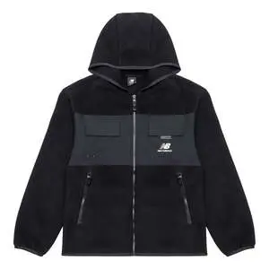 NEW BALANCE Hooded Fleece Jacket With Paneled Accents