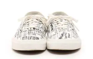 VANS Comme Des Garcons X Authentic Lx "graffiti" Low Top Sneakers - White/black