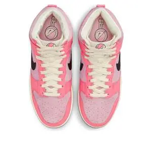 Nike Dunk High 'hoops Pack' Sneakers - Medium Soft Pink/black/coconut Milk