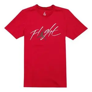 JORDAN Air Jordan Jumpman Logo Round Neck Athleisure Casual Sports Short Sleeve Red Red