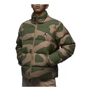 JORDAN Air Flight Heritage Down Jacket Camo - Brown/green