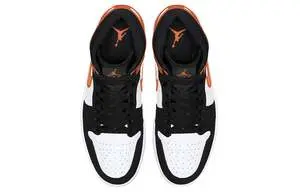 JORDAN 1 Mid "shattered Backboard - Black/white-starfish