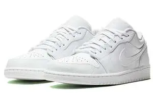 JORDAN 1 Low 'triple Sneakers - White