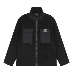 NEW BALANCE Logo Velvet Jacket - Black