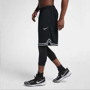 Nike Dry Dna Sports Shorts With Elastic Waistband And Drawstring - Black