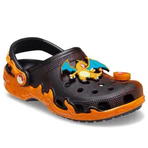 CROCS X Pokemon Classic Clog 'charizard Vs. Blastoise - Black/red/blue