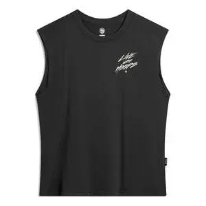 LI-NING Sleeveless Graphic Tank - Black/beige