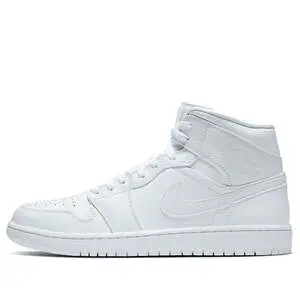 JORDAN 1 Mid "triple " Sneakers - White