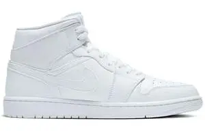 JORDAN 1 Mid "triple " Sneakers - White