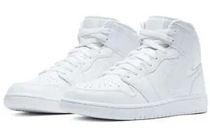JORDAN 1 Mid "triple " Sneakers - White
