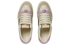 Gucci Screener Gg Sneakers - Beige/lilac/white