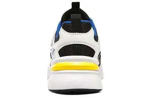 Sketchers Athletic Sneakers With Velcro Strap - White/black/blue