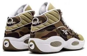 REEBOK X Bape X Mita Sneakers Question Mid '1st Camo - Green