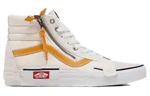 VANS Sk8-hi Zip Up Sneakers - White/yellow
