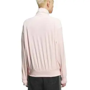 Adidas Firebird Velour Track Top - Sandy Pink