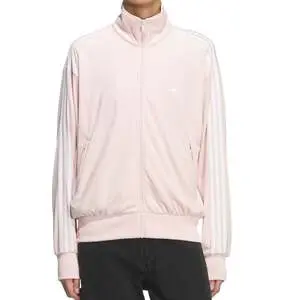 Adidas Firebird Velour Track Top - Sandy Pink