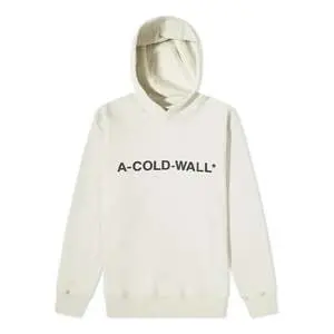 A-COLD-WALL* Logo Popover Hoodie - Bone White