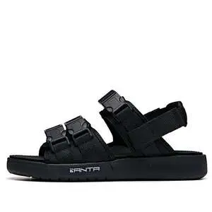 ANTA Life Series Sandals With Buckled Straps - Black