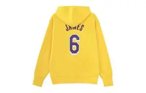 Nike Los Angeles Lakers Lebron James No. 6 Pullover Hoodie